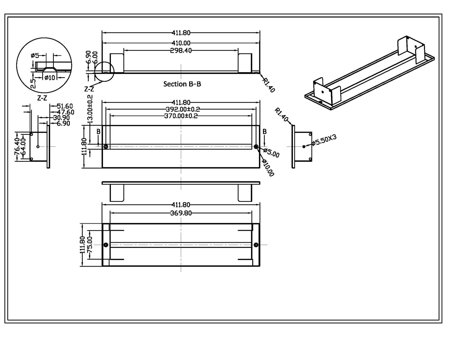 Blade 2 LED Exit Light - Pierlite