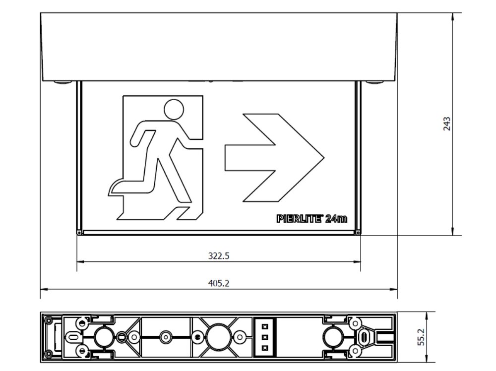 Blade Pro Exit Light - Pierlite