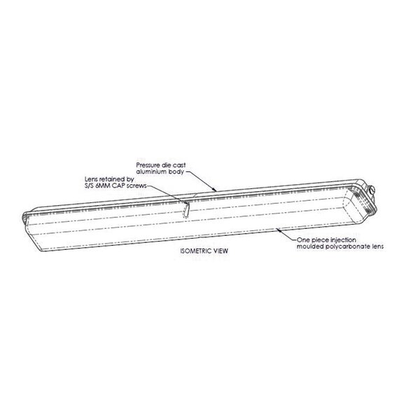 Vandalux Weatherproof Batten - Pierlite