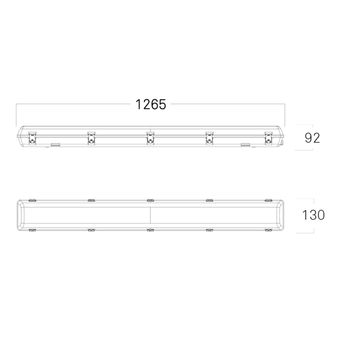 BWP ECO Weatherproof Batten Gen2 - Pierlite