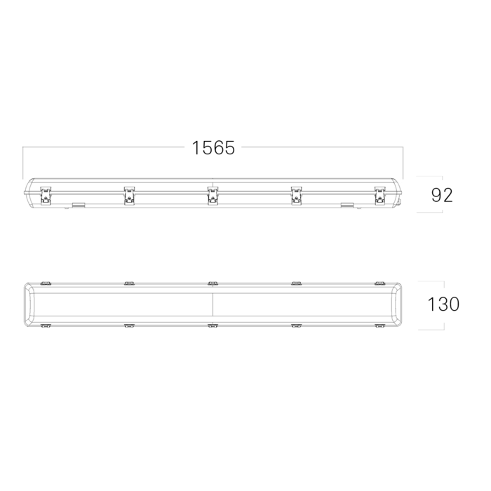 BWP ECO Weatherproof Batten Gen2 - Pierlite