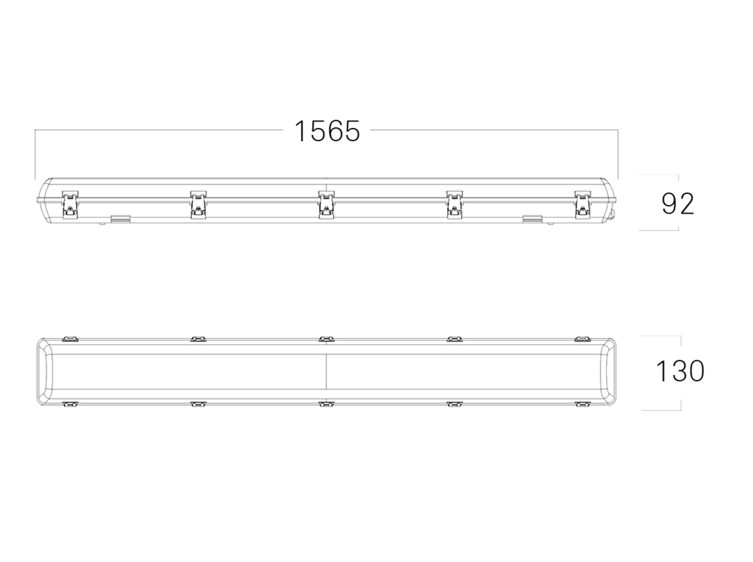 BWP ECO Weatherproof Batten Gen2 - Pierlite