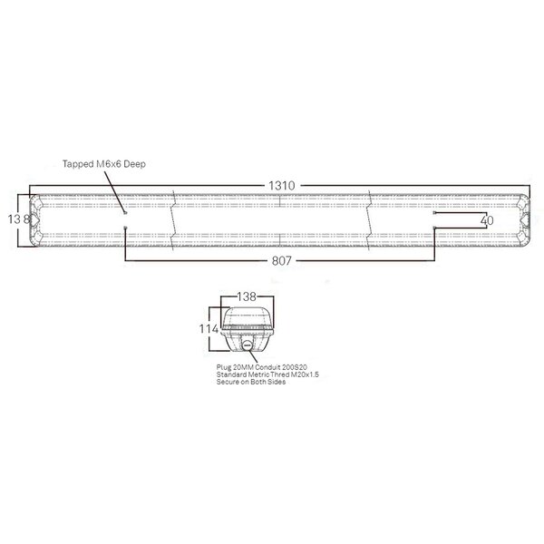 Vandalux Weatherproof Batten - Pierlite