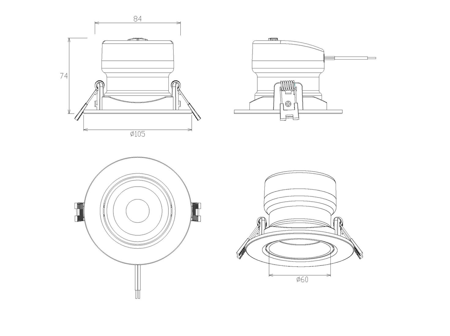 Conix Tilt Downlight - Pierlite