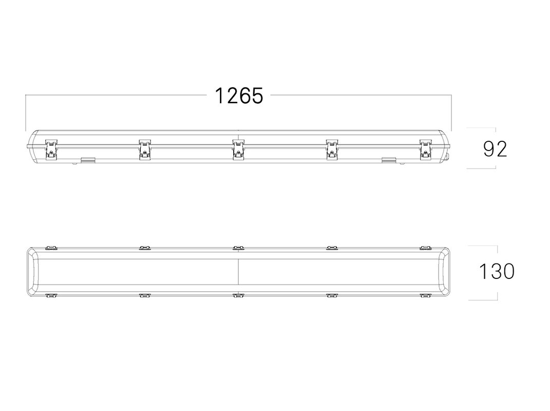 BWP DALI Weatherproof Batten - Pierlite